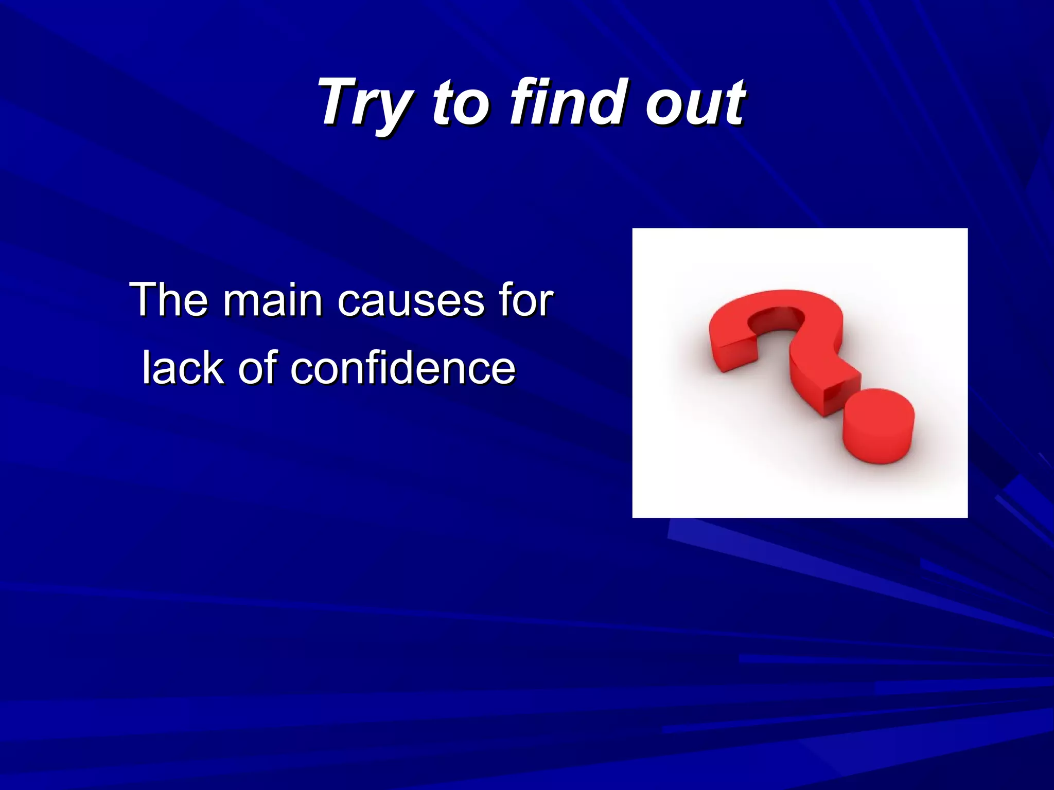 Building self confidence | PPT