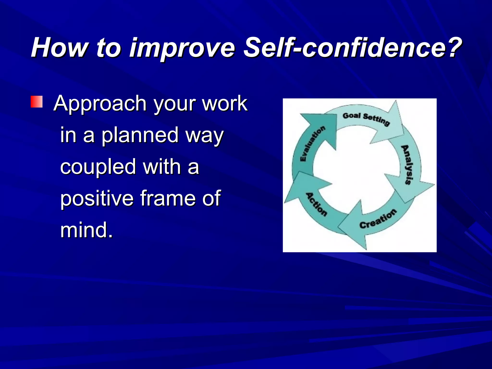 Building self confidence | PPT