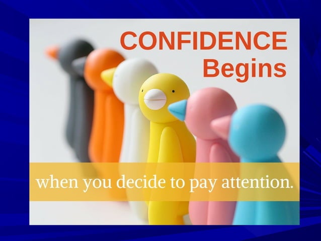 Building self confidence | PPT