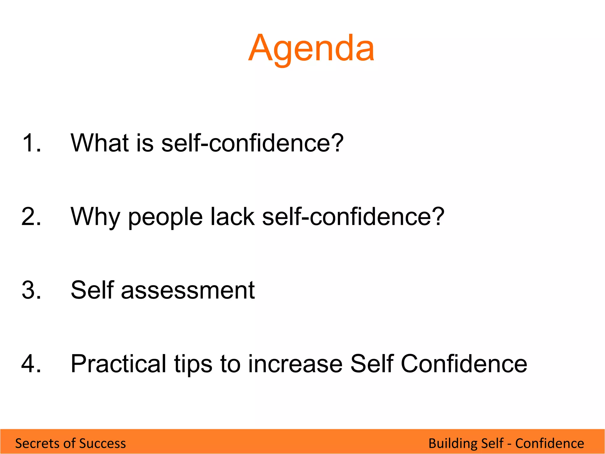 Building self confidence | PPT