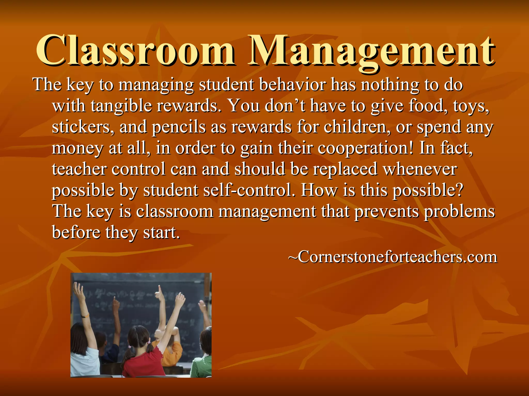 Building self discipline in our students | PPT