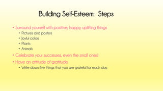 Building Self Esteem | PDF