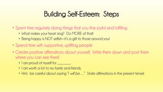 Building Self Esteem | PDF