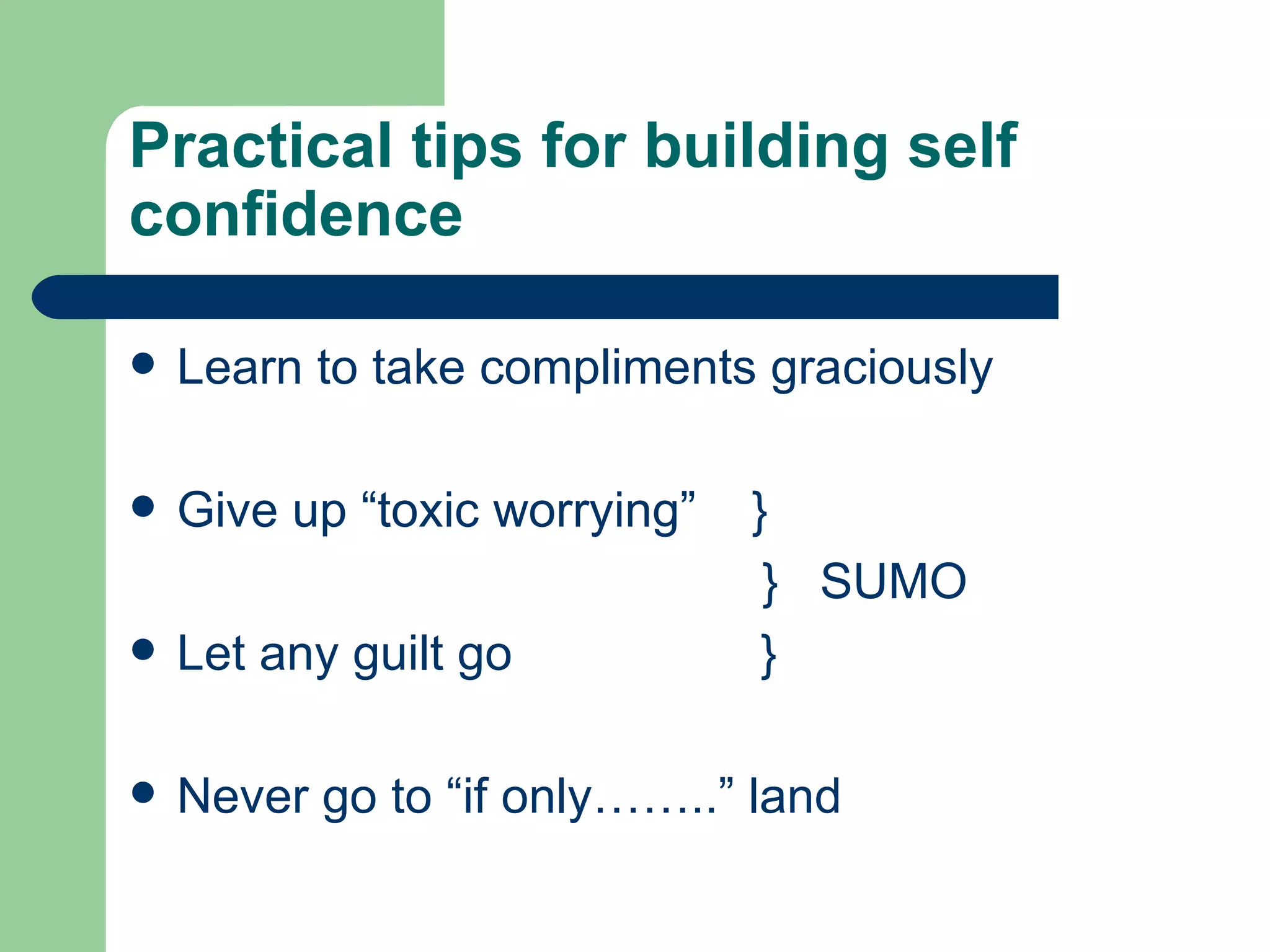 Building Self-esteem and Confidence | PPT