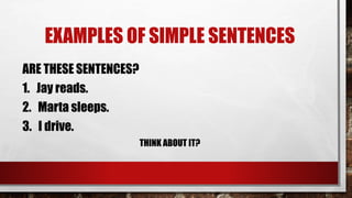 Building Sentences | PPTX