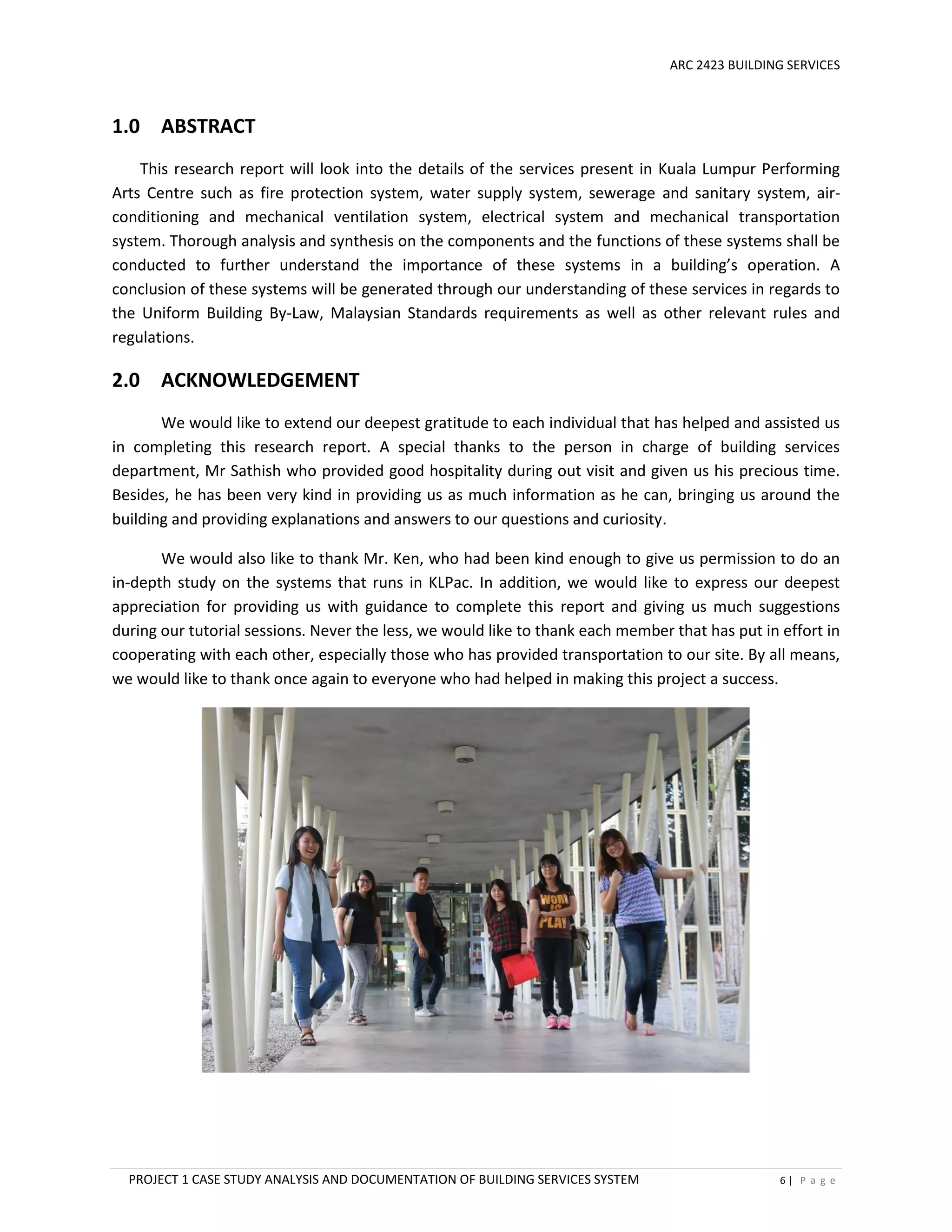 Building Services Report | PDF