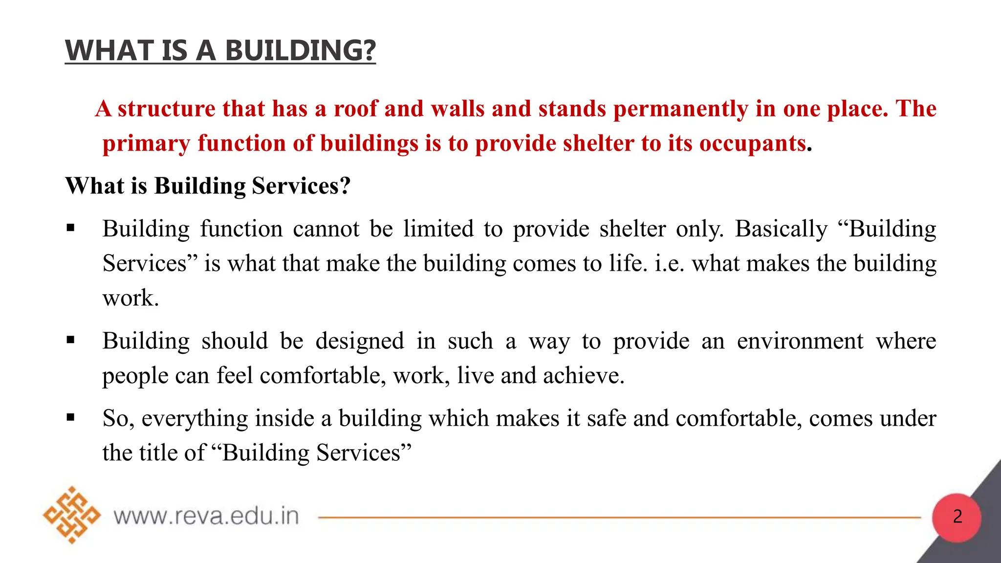 Building Services Definition and Importance | PDF