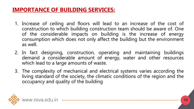 Building Services Definition and Importance | PDF | Civil Engineering ...