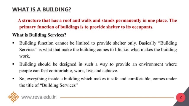 Building Services Definition and Importance | PDF | Civil Engineering ...