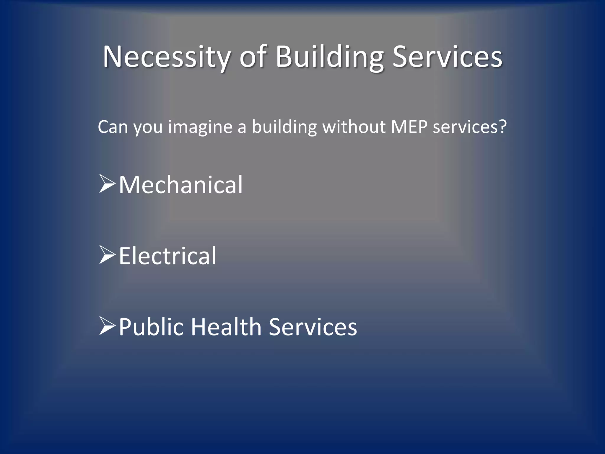 Building Services Electrical (MEP) | PPTX