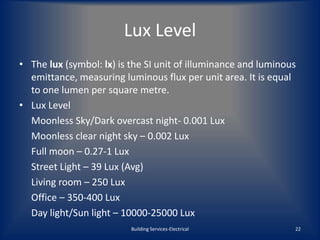 Building Services Electrical (MEP) | PPTX