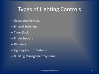 Building Services Electrical (MEP) | PPTX