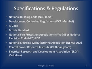 Building Services Electrical (MEP) | PPTX