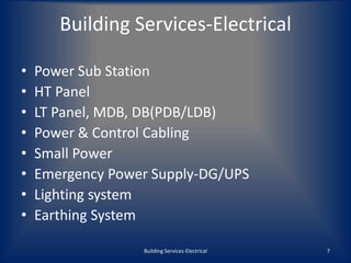 Building Services Electrical (MEP) | PPTX