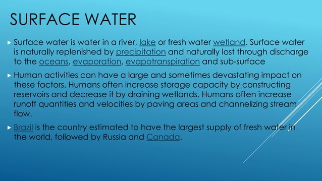 Classification of Water | PPTX | Indoor Environmental Quality | Home ...