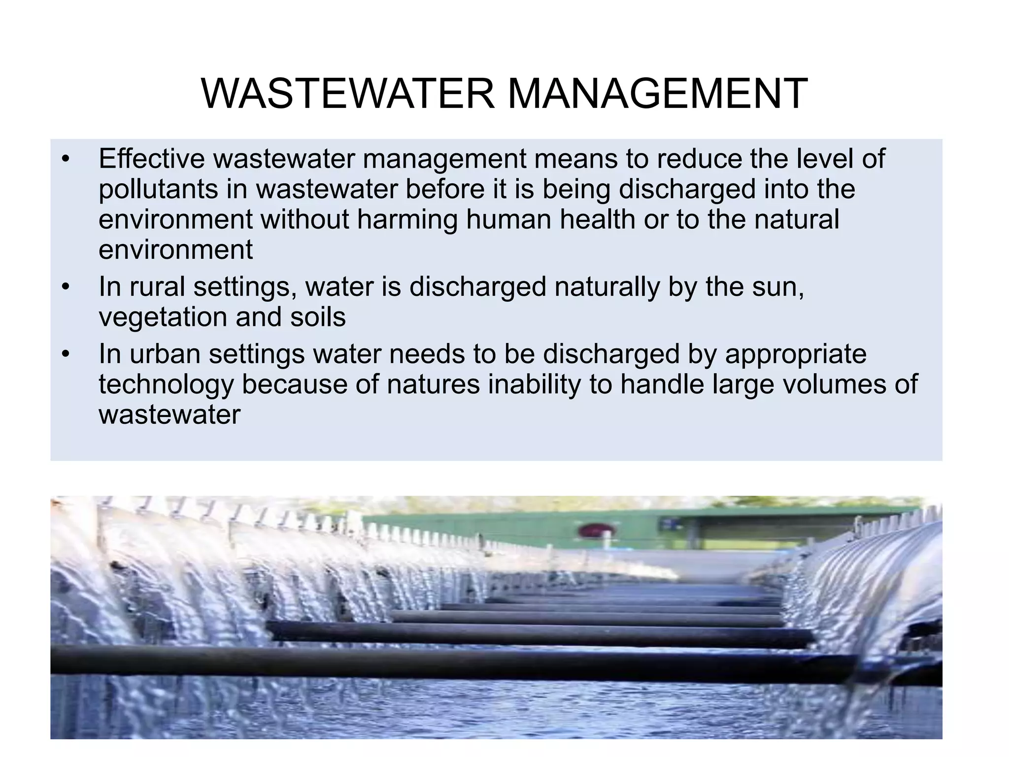 SUSTAINABLE WASTE WATER TREATMENT | PPTX
