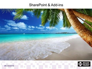 Building Share Point add-ins with JavaScript and c# Microsoft Western Europe Community Day in ...