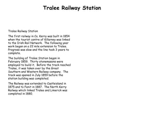 Buildings in tralee presentation | PPTX