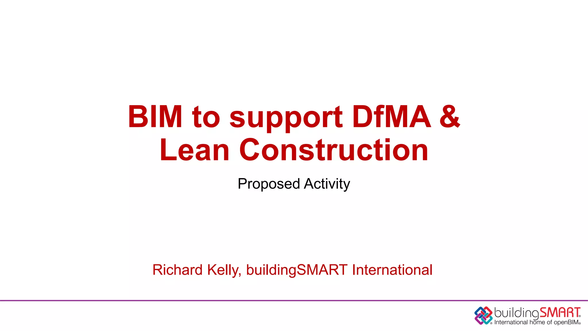 BIM to support DfMA and Lean Construction | PDF