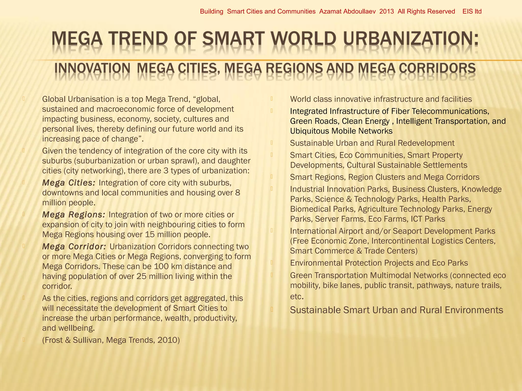 FUTURE CITIES: All-Sustainable (Innovative/Smart/Digital/Technological ...