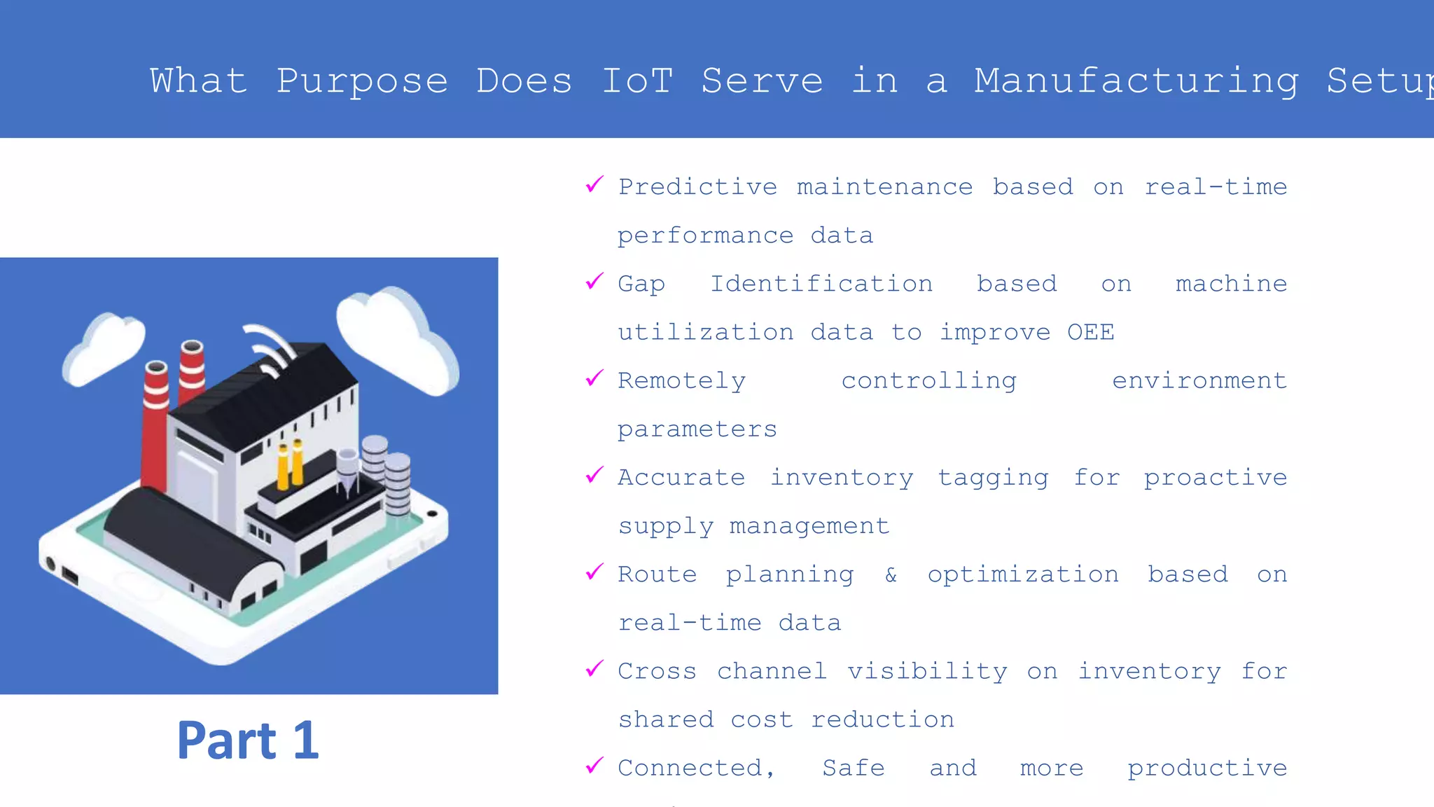 Building smart factories with iot and analytics | PPT