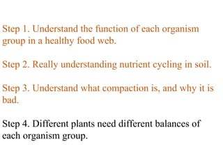Dr. Elaine Ingham - Building Soil Health | PPT