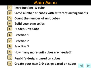 Building solids using unit cubes | PPT