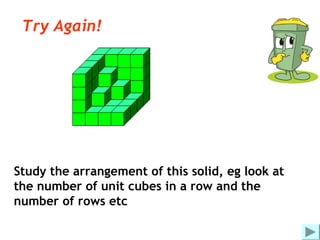 Building solids using unit cubes | PPT