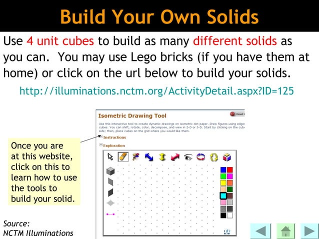 Building solids using unit cubes | PPT