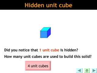 Building solids using unit cubes | PPT