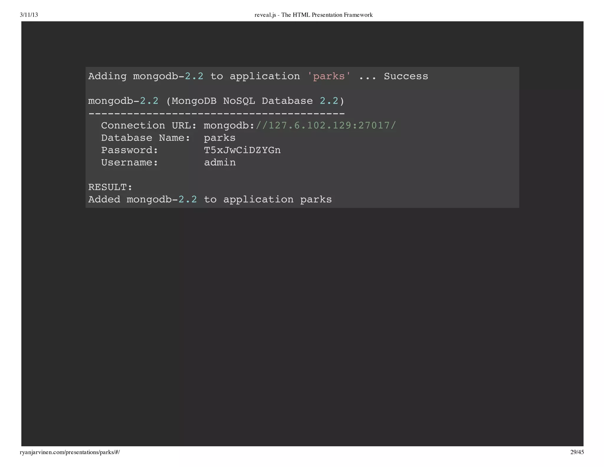 Building Spatial MongoDB Apps in the Cloud | PPT