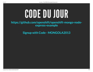 Building Spatial MongoDB Apps in the Cloud | PPT