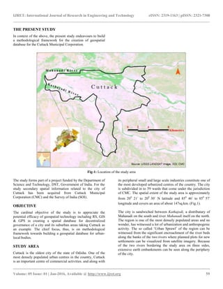 Building spatial database for cuttack municipal corporation a ...