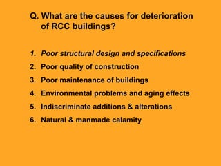 Buildings structural audit and Civil repairs painting works | PPT