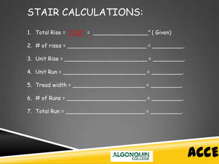 Building stairs student | PPTX