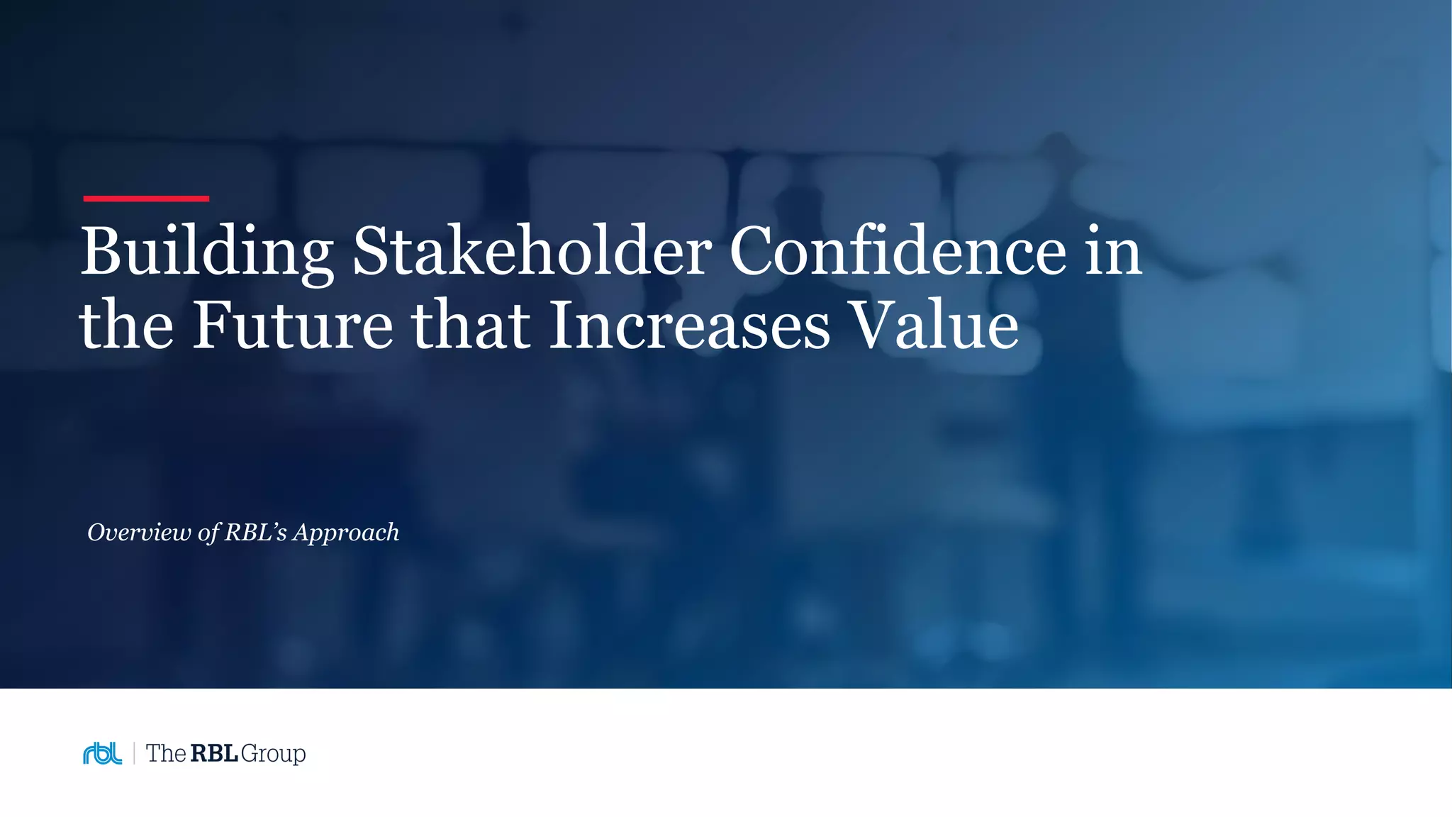 Building Stakeholder Confidence | PDF