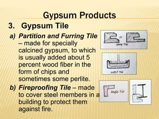 Building stones, gypsum and lime | PPTX