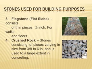 Building stones, gypsum and lime | PPTX