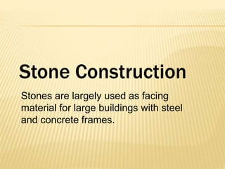 Building stones, gypsum and lime | PPTX
