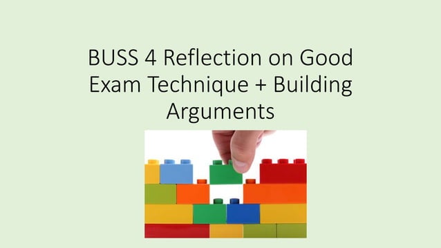 Building strong argument | PPT