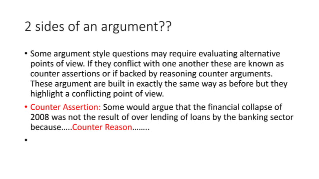 Building strong argument | PPT