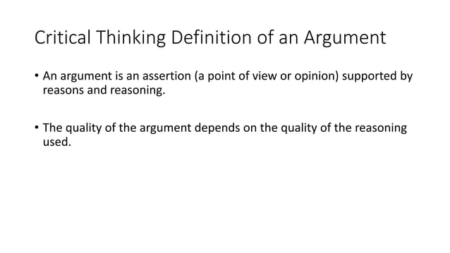 Building strong argument | PPT