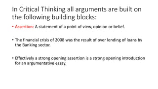 Building strong argument | PPTX