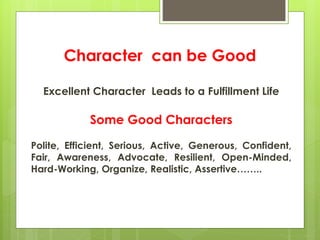 Building Strong Character | PPT
