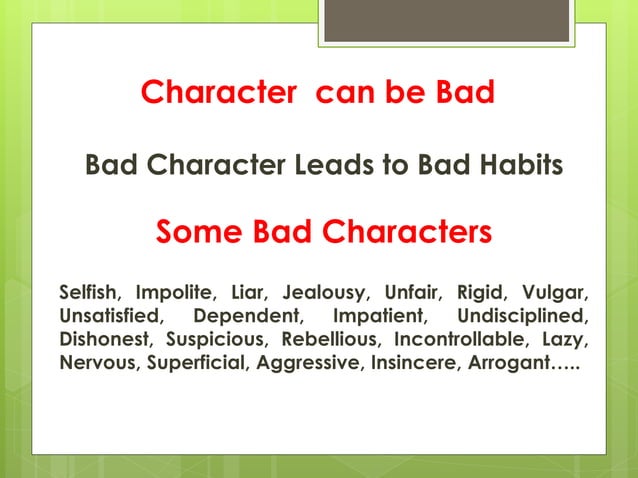 Building Strong Character | PPT