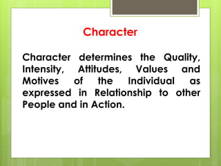 Building Strong Character | PPT