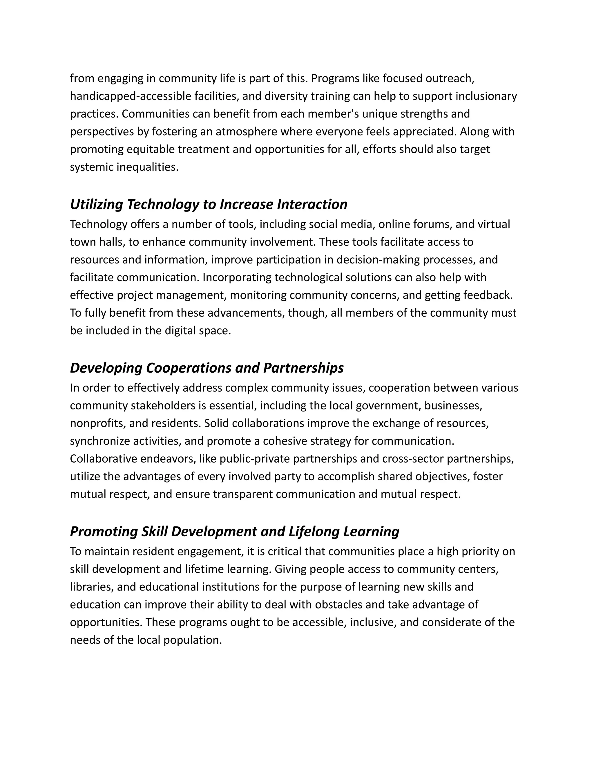 How Active Engagement Strengthens Communities | PDF