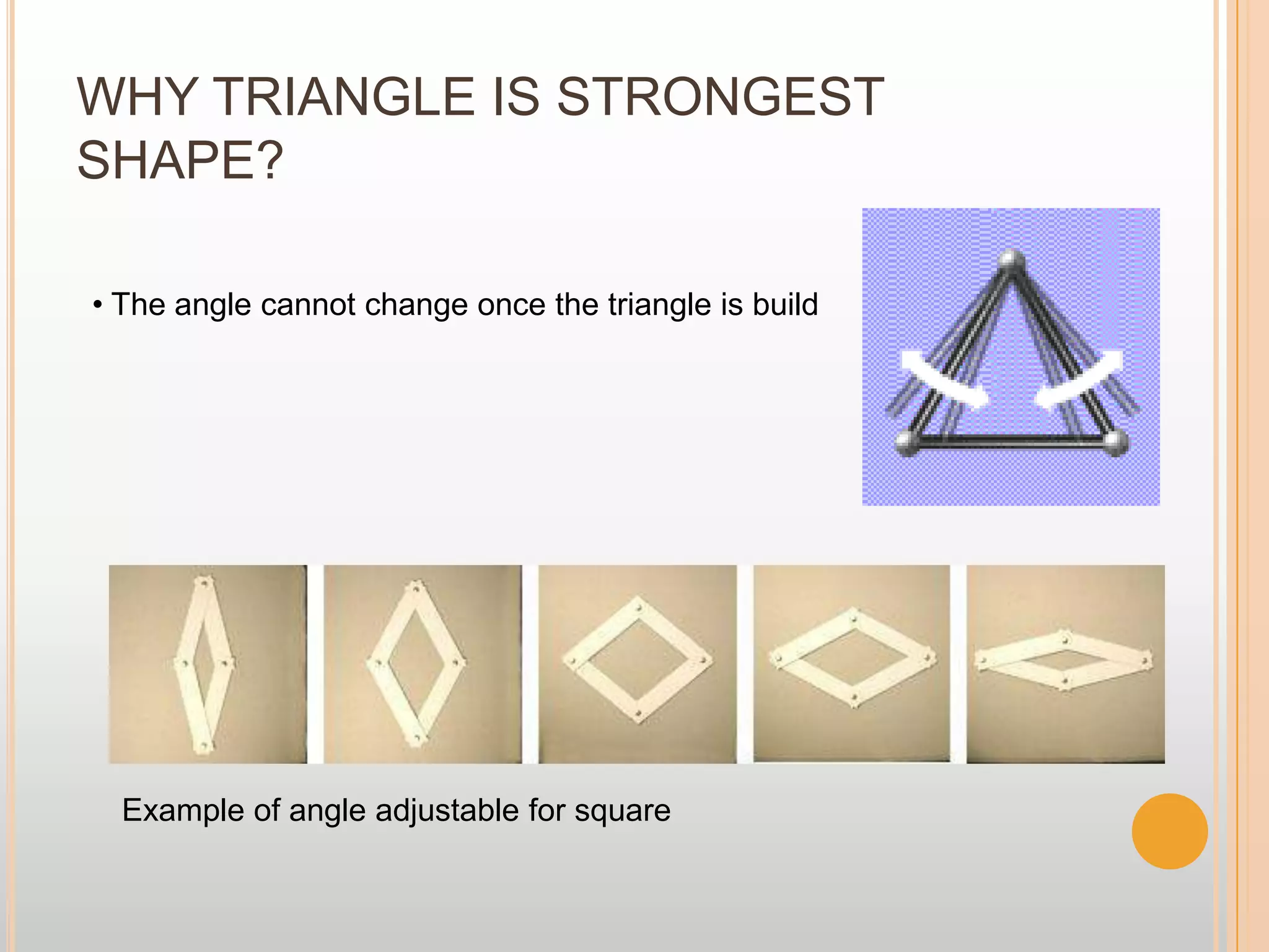 Building strong shapes with triangles | PPTX
