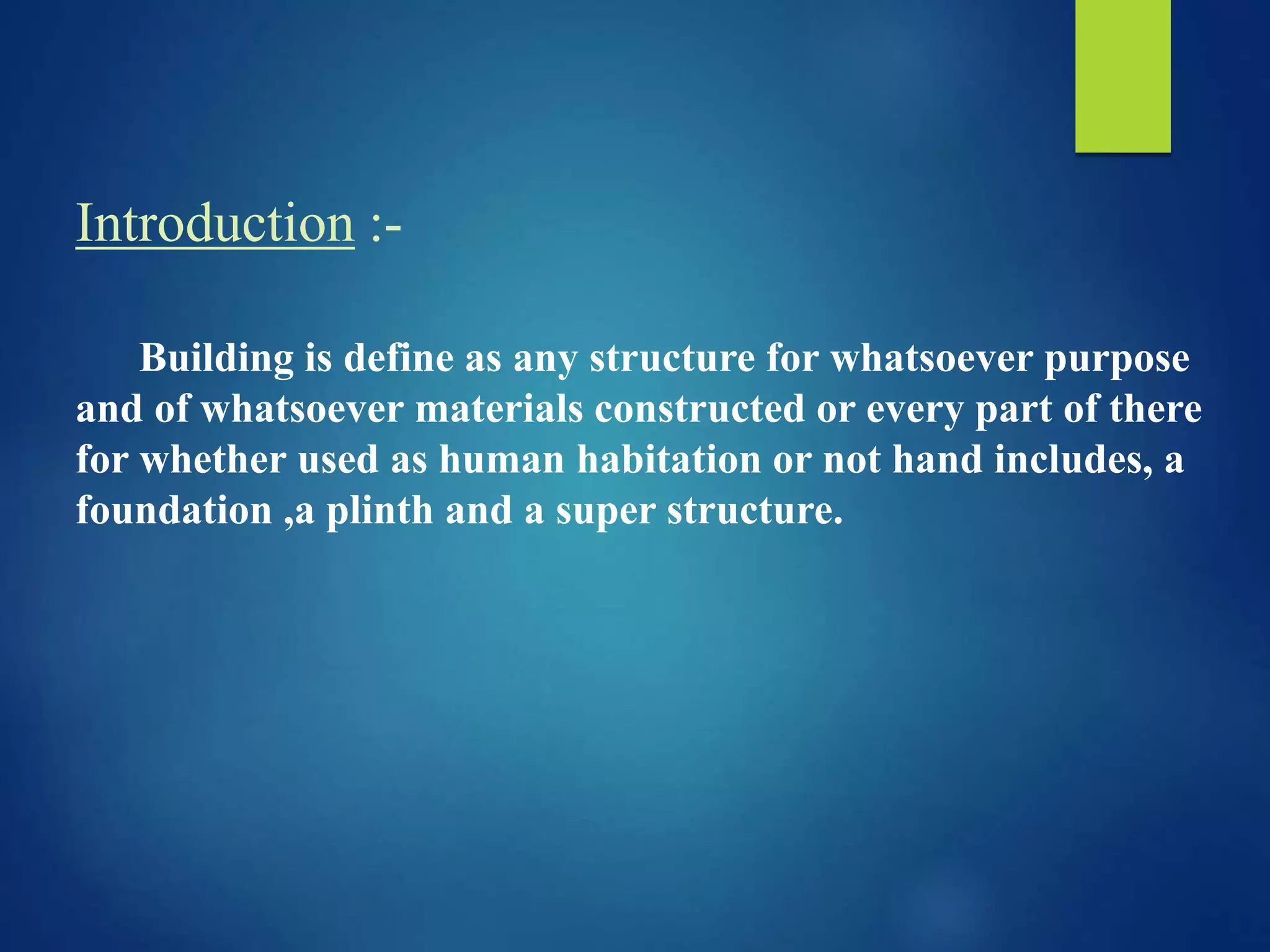 Building structure and their components | PPTX