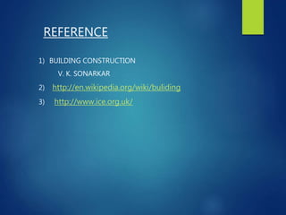 Building structure and their components | PPTX